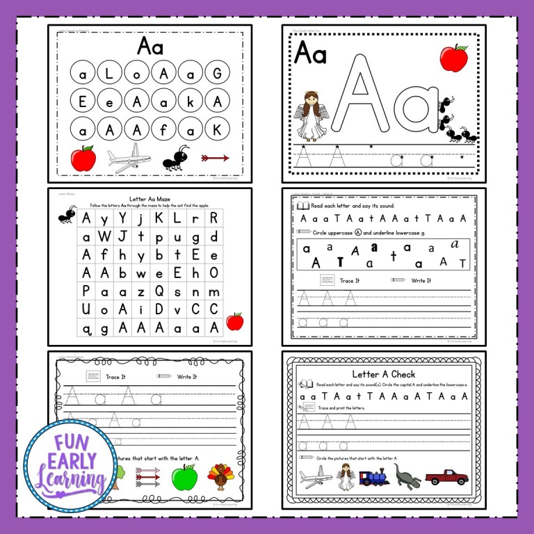 Letter Activities for Preschoolers and Kindergarten – Learning Letters ...