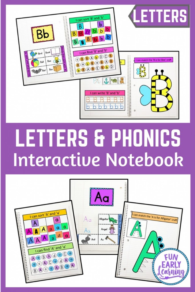 Interactive Notebook for Letters & Sounds – Fun Early Learning