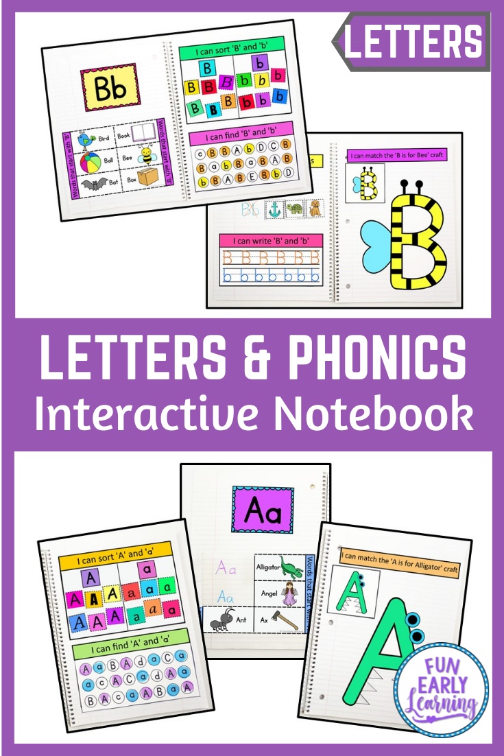 Interactive Notebook for Letters & Sounds – Fun Early Learning