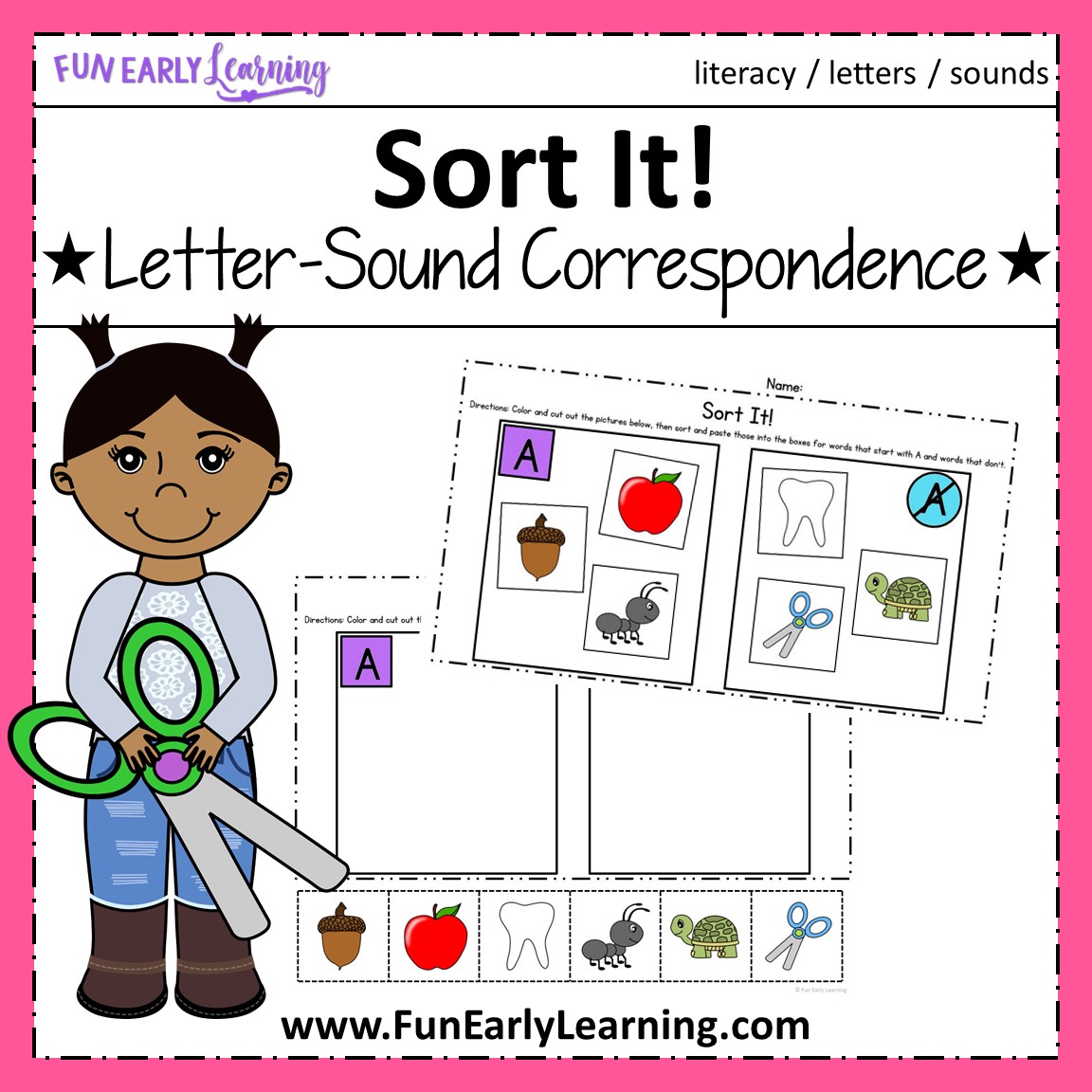 Sort It Letter Sound Correspondence Fun Early Learning
