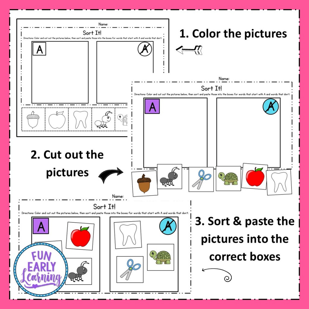 Sort It! Letter-Sound Correspondence – Fun Early Learning