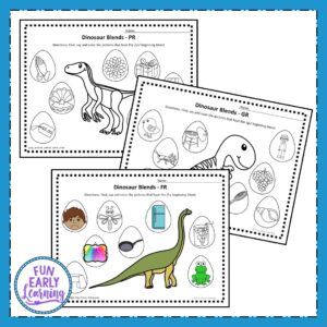 Dinosaur R Blends Articulation Speech Activity – Fun Early Learning