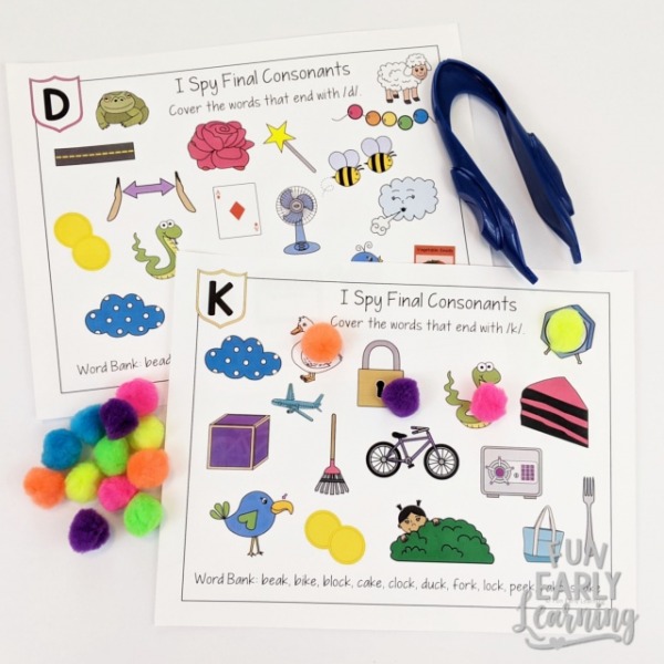 Final Consonant Deletion Bundle Minimal Pairs, Activities, Worksheets ...