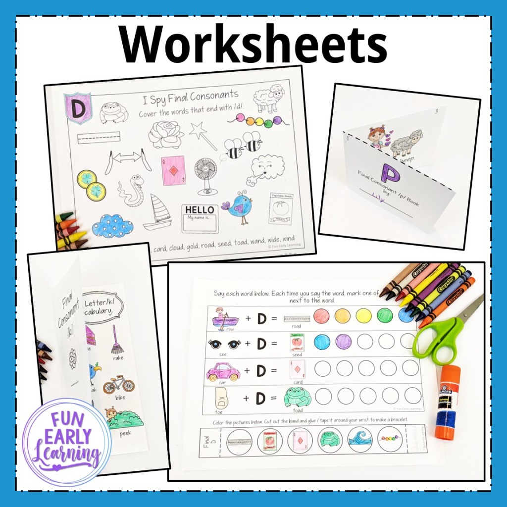 Final Consonant Deletion Bundle Minimal Pairs, Activities, Worksheets ...