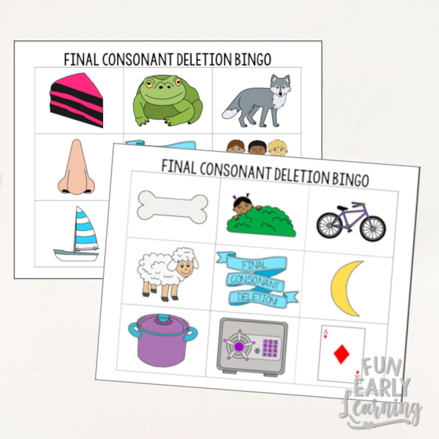 Final Consonant Deletion Bundle | Minimal Pairs, Activities, Worksheets