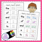 Read It – Trace It – Write It – Fry’s First 100 Sight Words – Fun Early ...
