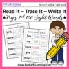 Read It – Trace It – Write It – Fry’s Second 100 Sight Words – Fun ...