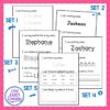 Editable Name Practice Name Writing Worksheets – Fun Early Learning