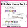 Editable Name Books Name Writing Activities for Preschool – Fun Early ...