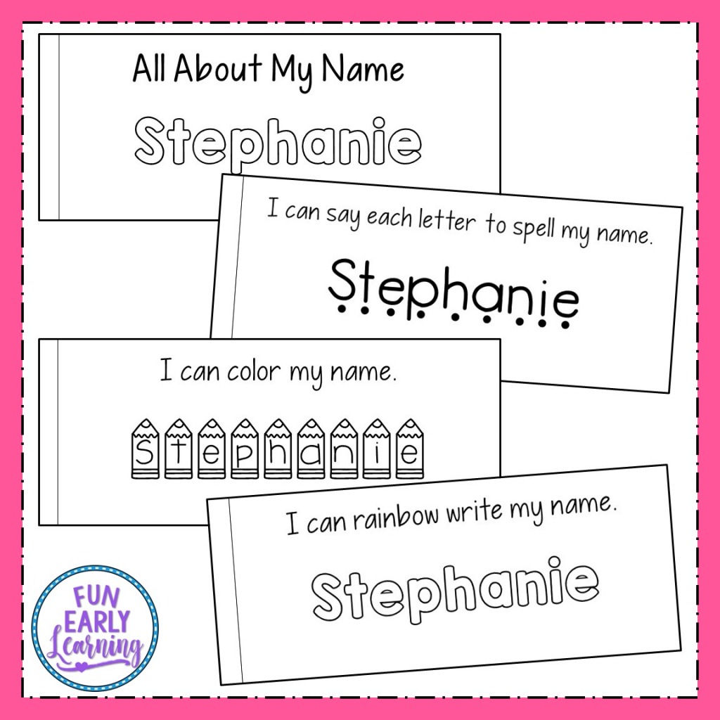 Editable Name Books Name Writing Activities for Preschool – Fun Early ...