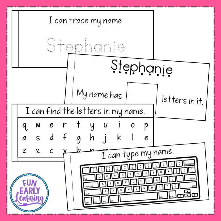 Editable Name Books Name Writing Activities for Preschool – Fun Early ...
