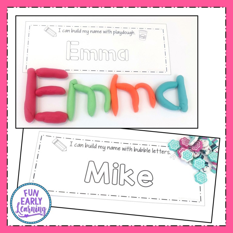 Editable Name Activities Preschool and Kindergarten – Fun Early Learning