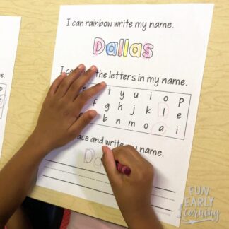 Writing Name Practice – Fun Early Learning