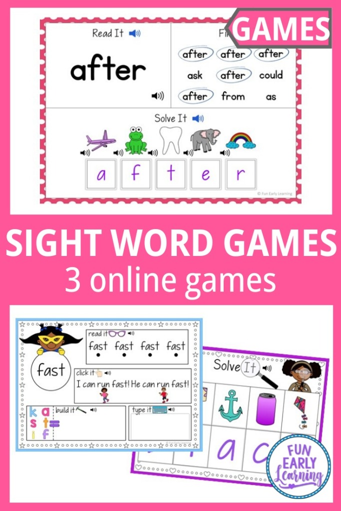 3 Online Sight Word Games for Kids – Fun Early Learning